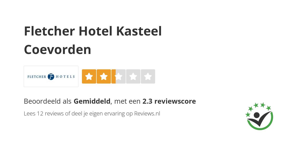 Fletcher Hotel Kasteel Coevorden reviews - 11 ervaringen