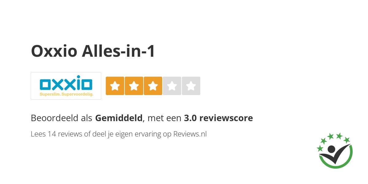 Oxxio Alles-in-1 reviews - 14 ervaringen