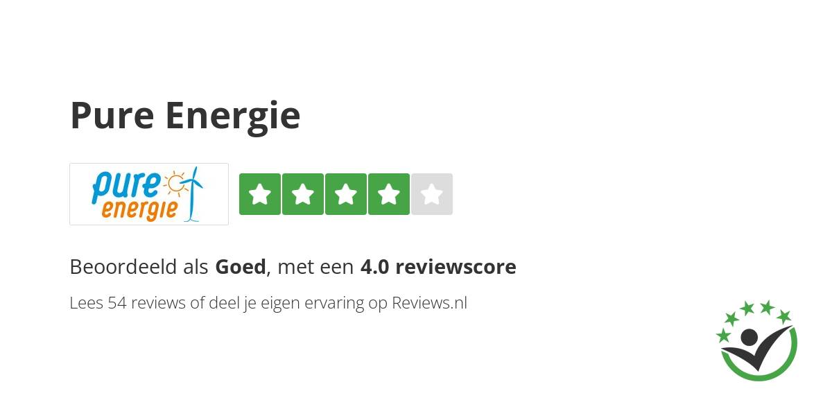 Pure Energie reviews - 54 ervaringen