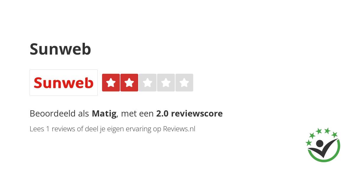 Sunweb reviews - 1 ervaring